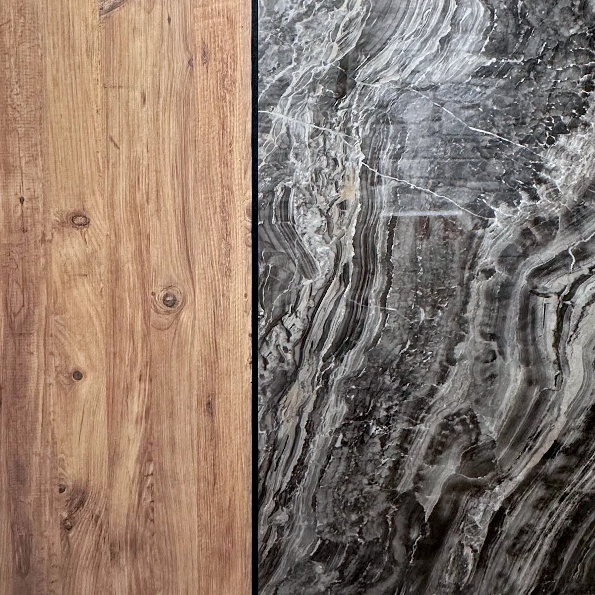 PVC Marmerlook Wandpaneel: Onyx Dark 122x260cm