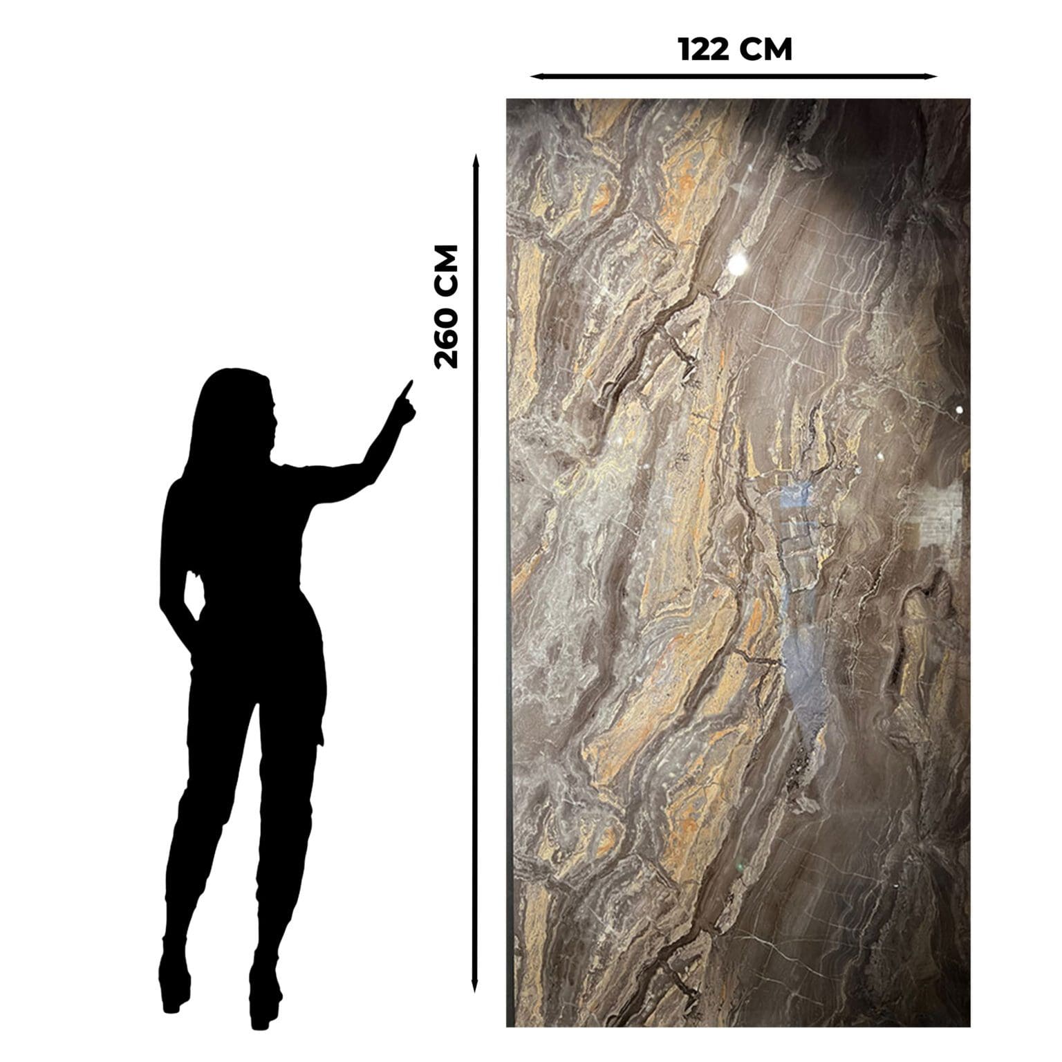 Marmerlook Wandpanelen van PVC Wandpanelen met Marmerlook